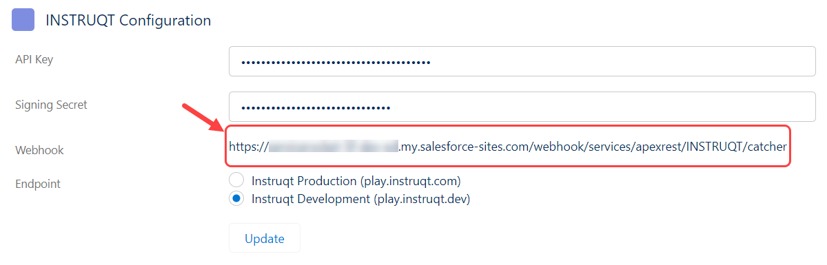 Step 2 - Configuring the API Key and Signing Secret